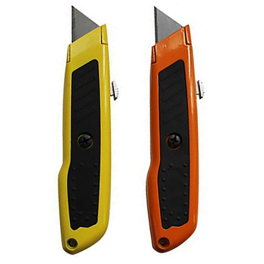 2 X Optic Utility Knife Box Cutter Super Heavy Duty Retractable Razor ...