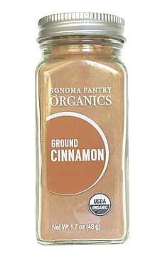 2 X Organic Certified Luxury Ground Cinnamon (48 g Glass Container ...