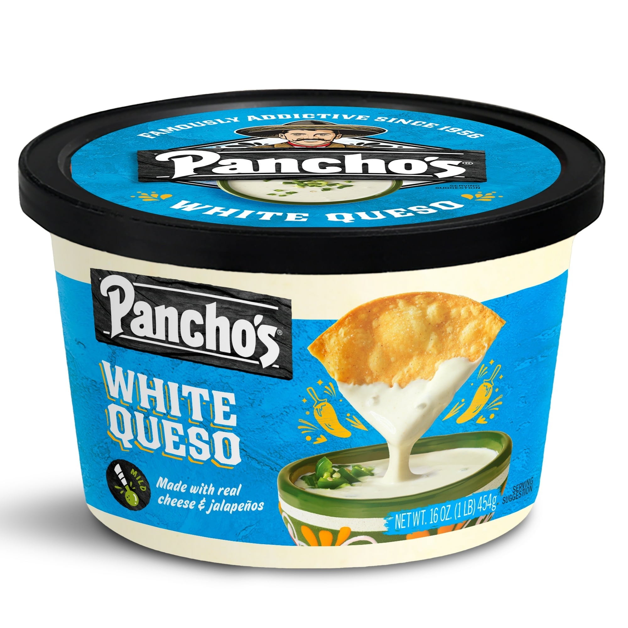 2 X Pancho's Queso White Cheese Dip, 15 oz Tub - Walmart.com