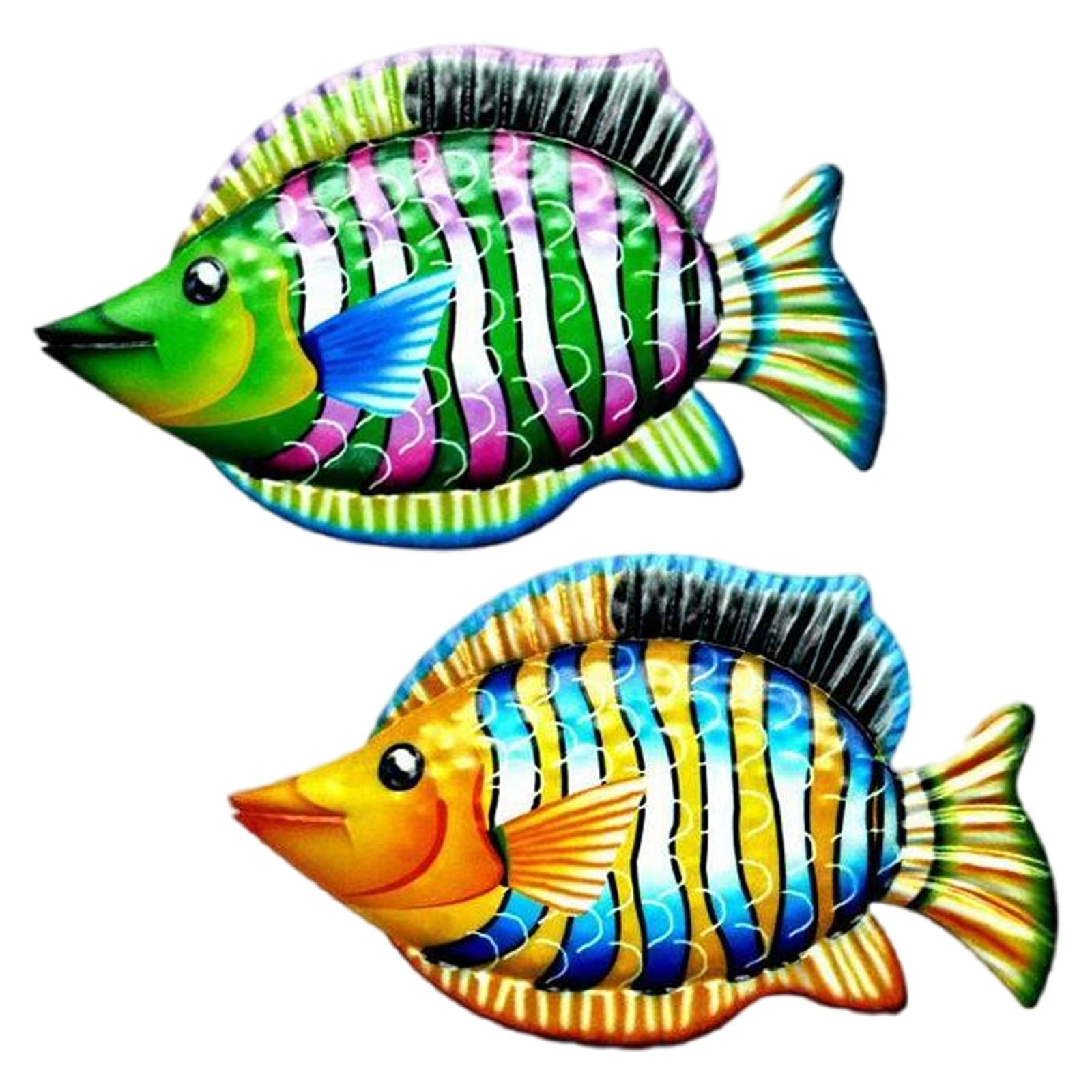 2 X Tropical Fish decor Sculpture indoor and outdoor Decoration ...