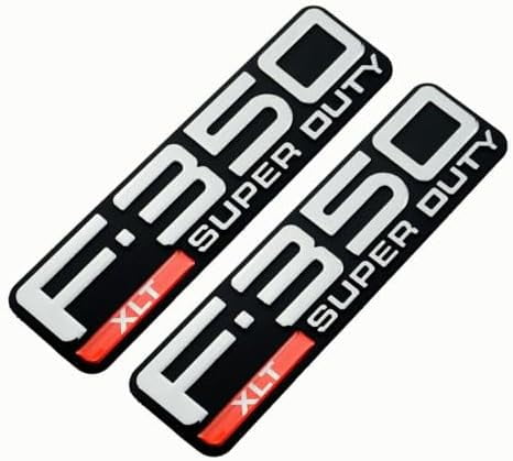 2 X Vintage 350 XLT Super Duty 99-04 Nameplate Emblem Logo Compatible ...