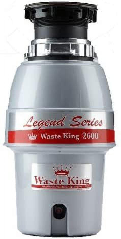 2 X Waste King L-2600 Legend Series 1/2 HP Continuous Feed Operation ...