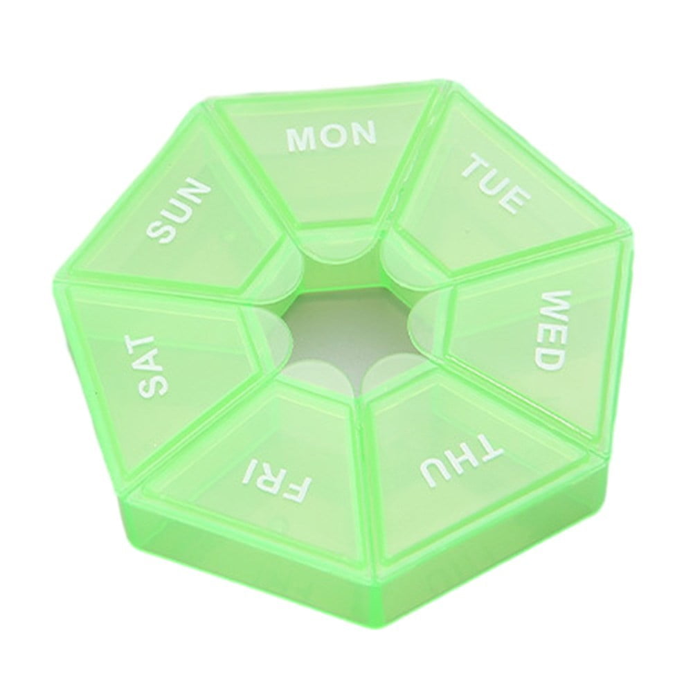 KAJOVE 2pcs Weekly Pill Box Daily Organiser Medicine Tablet Storage ...