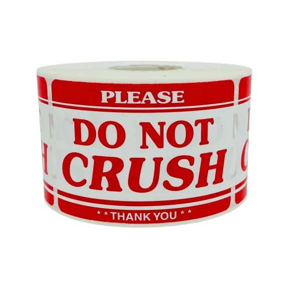 2"X3" Do Not Crush Warning Shipping Mailing Adhesive Stickers Fragile ...