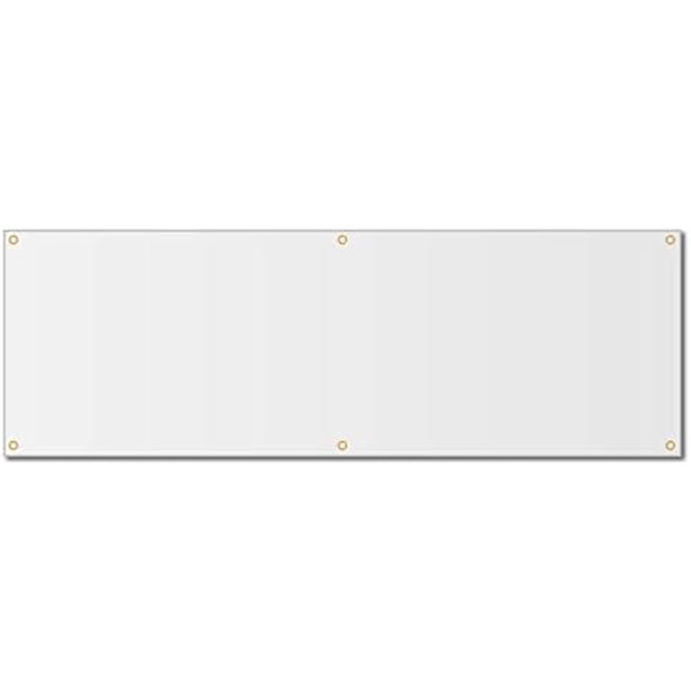White Vinyl Banner