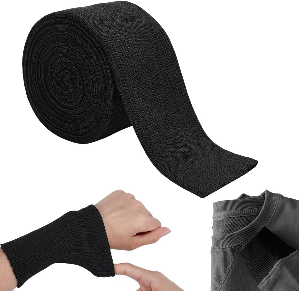 2 Yard Rib Knit Cuff 2.4inch Collar Sleeve Cuffs Trim Neckline ...