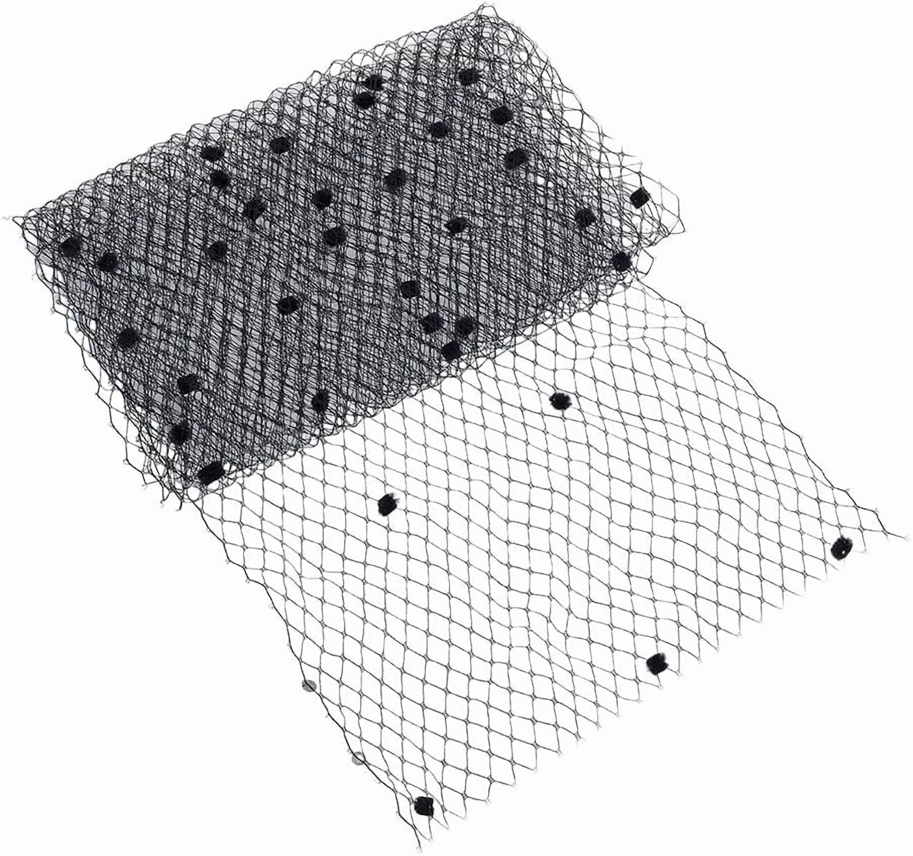 2 Yards(1.82M) Mesh Veil Headband Veil Netting Fabrics with Small Ball ...