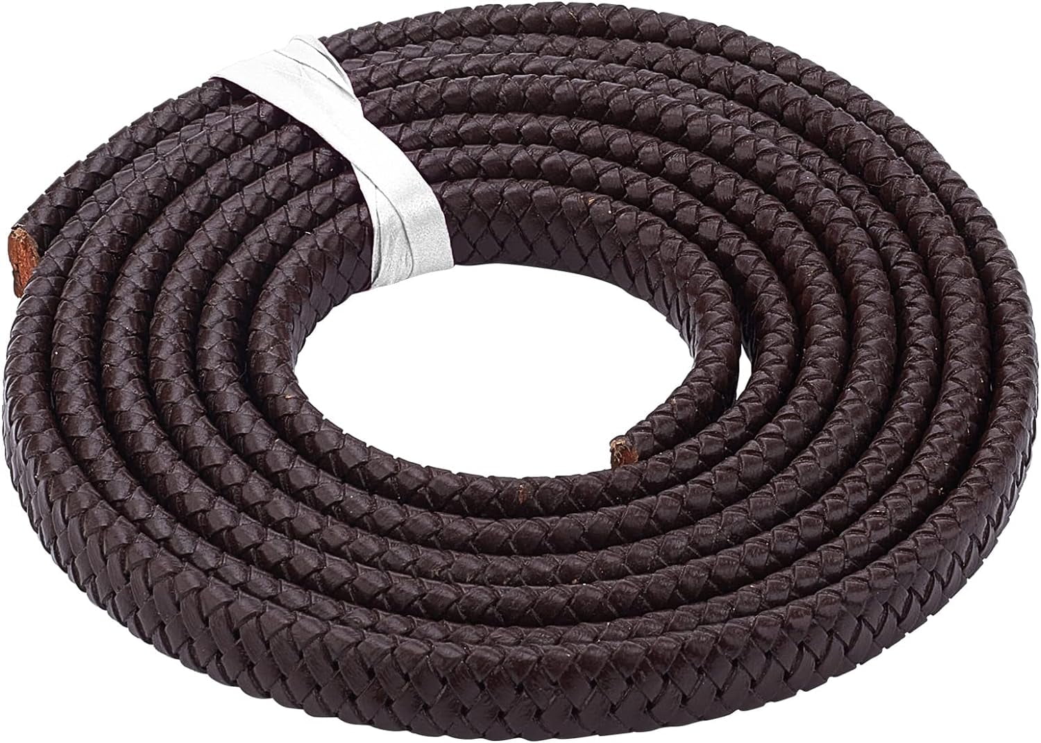 2 Yards 12mm Fold Flat Genuine Leather Strap Cord Leather String Lace ...