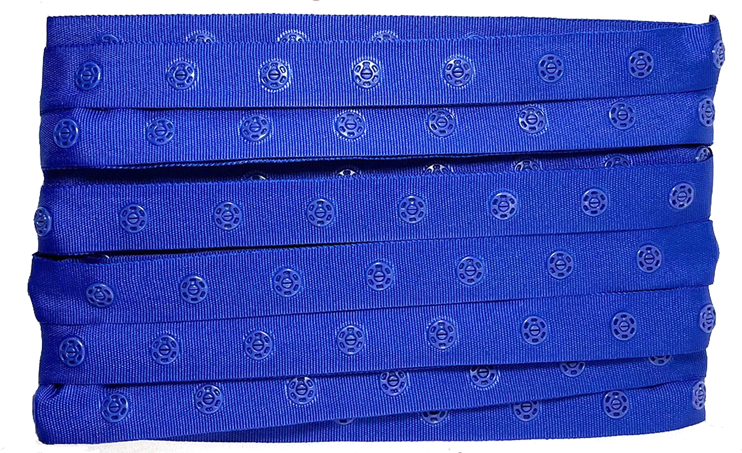 2 Yards Plastic Snap Button Polyester Tape Ribbon Hook & Eye Zipper ...