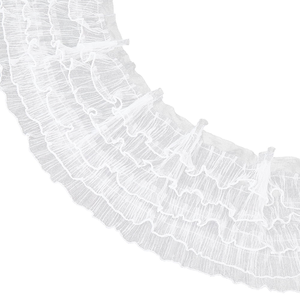 2 Yards Polyester Lace Trim for Clothes Accessories White 5-7/8 inch ...