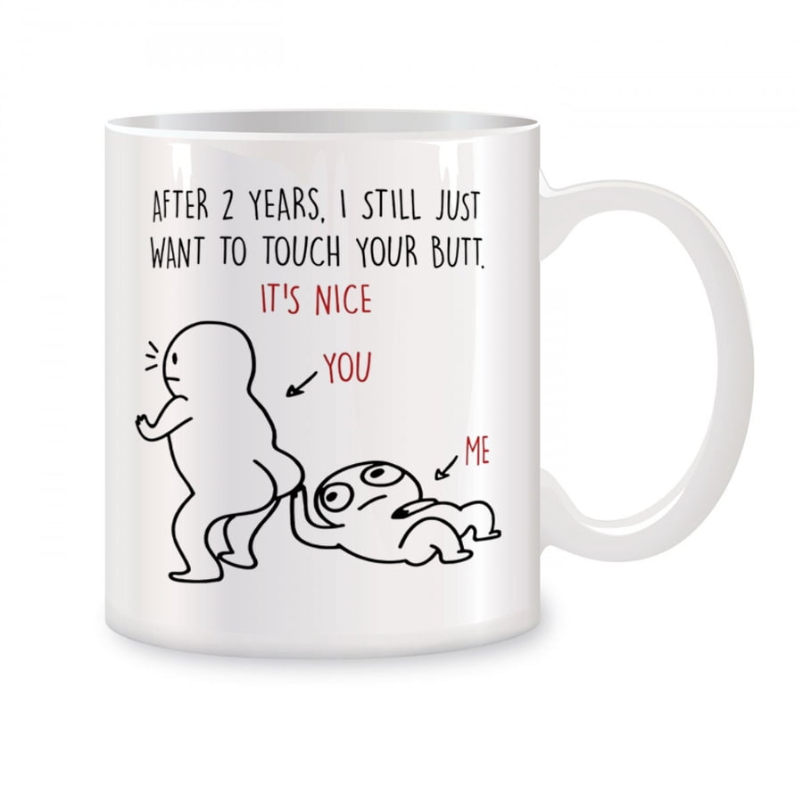 2 Year Anniversary Mug For Boyfriend Girlfriend, 2Nd Wedding ...
