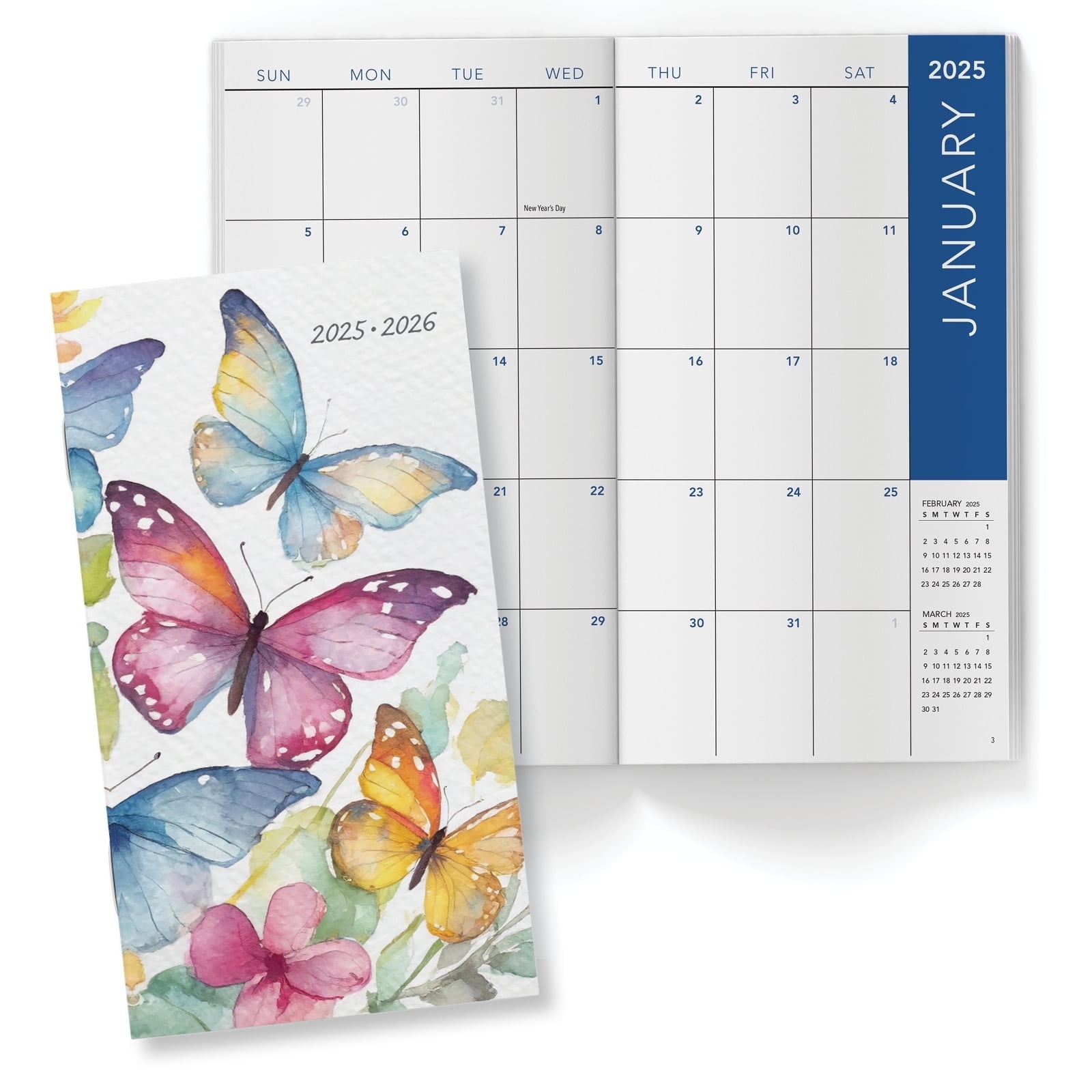 2-Year Monthly Pocket Planner/Pocket Calendar, 3.5"x6.5", 2025 - 2026 ...
