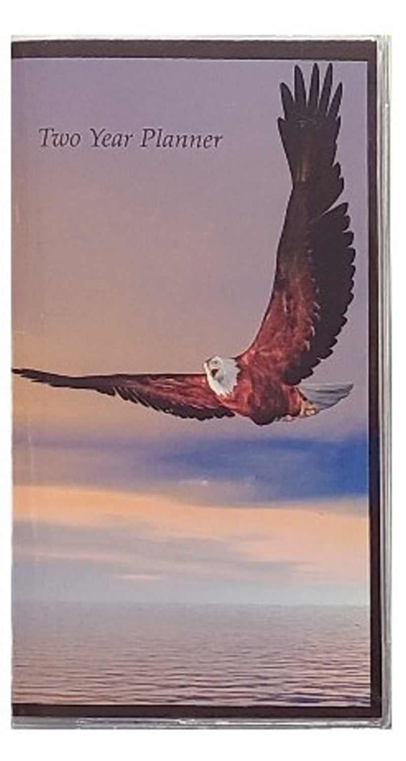 2 Year USA Made Eagle Pocket 2026 2027 Calendar Planner with Note Pad ...