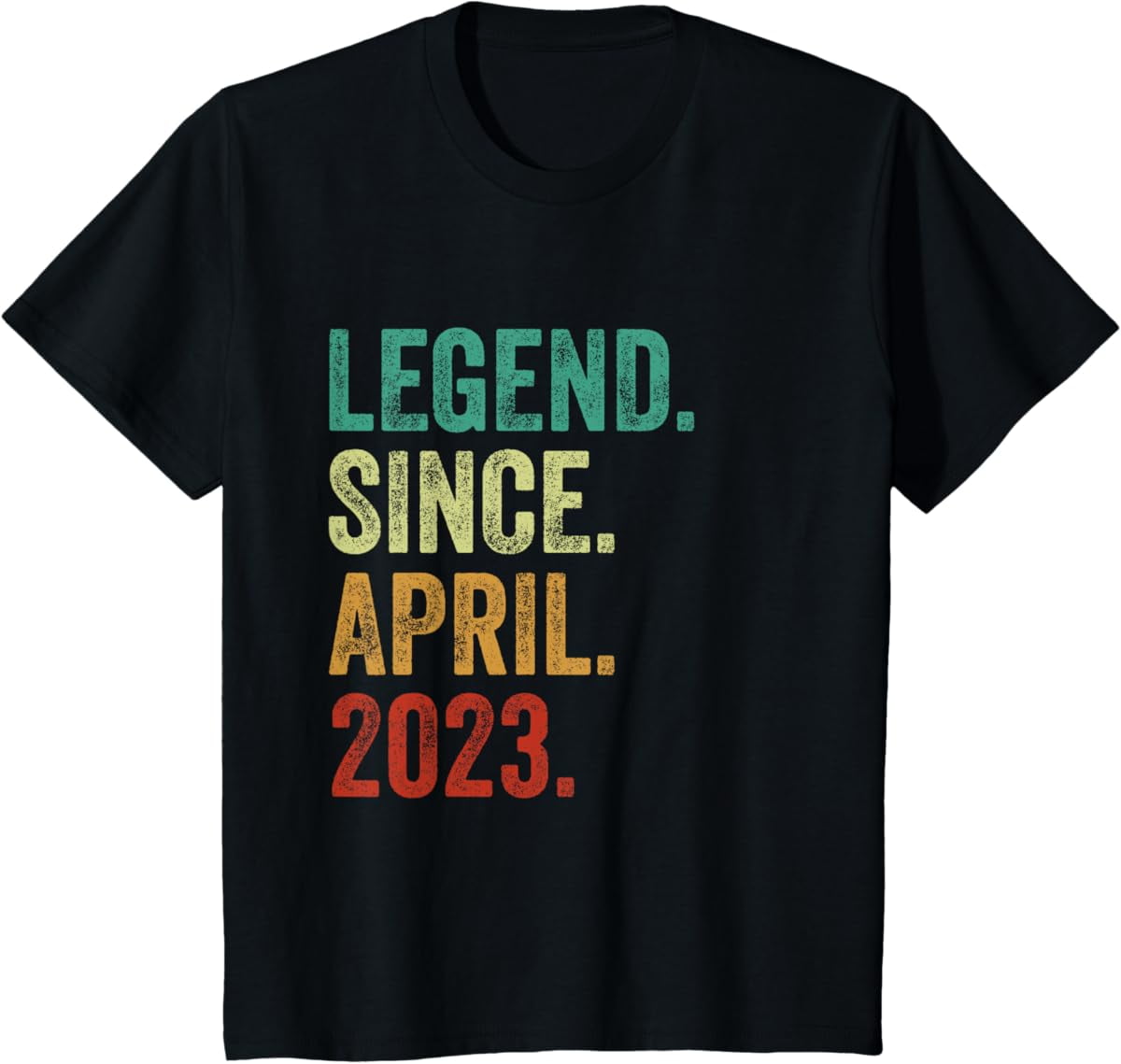 2 Years Old Legend Since April 2023 2Nd Birthday Unisex Men Women T ...