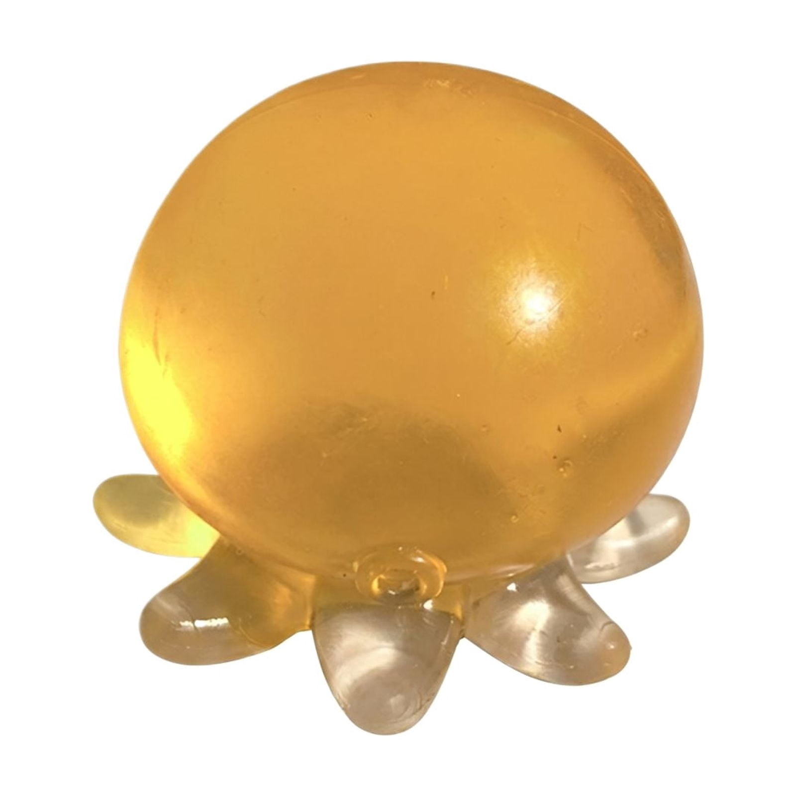 2" Yellow Octopus Squishy Toys, Soft Gel Squeeze Stress Relief Ball for ...