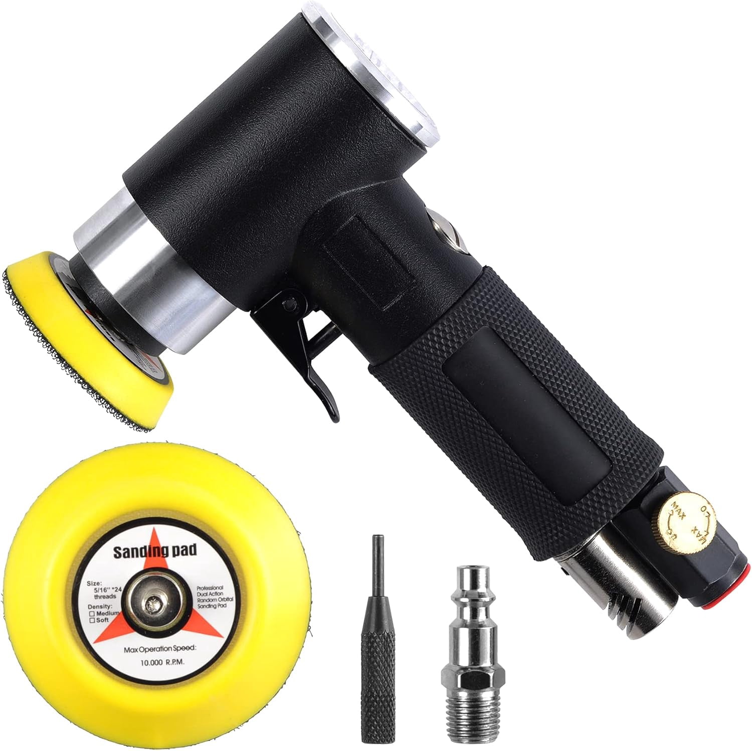 2" and 3" Random Orbital Air Sander, Pneumatic Sander for auto sanding ...