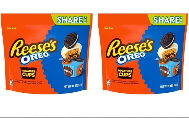 2 bags of Reese's OREO Miniatures Milk Chocolate and White Creme Peanut ...