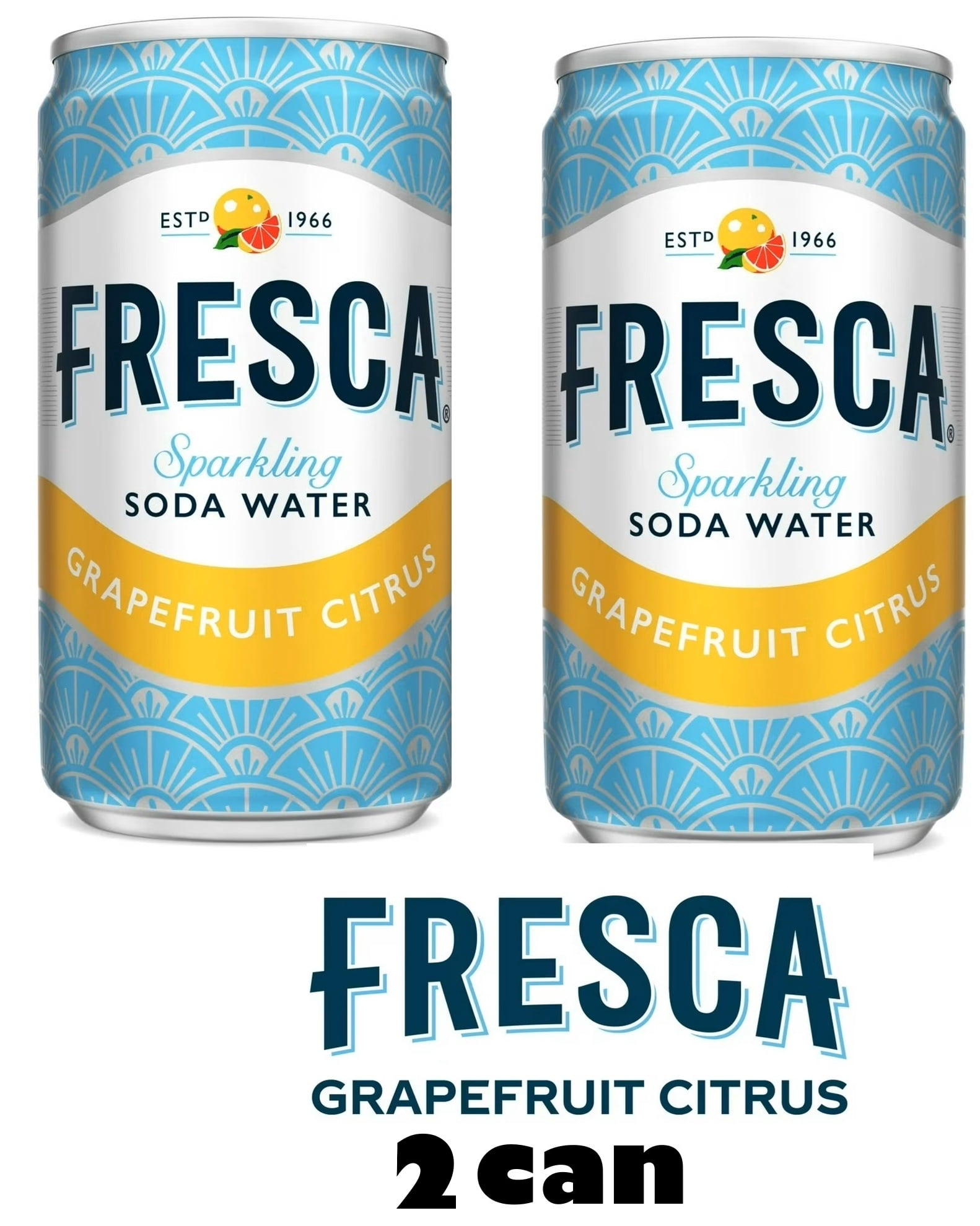 2 can Fresca Citrus Soda Pop Fridge Pack, 7.5 fl oz Mini Cans - Walmart.com