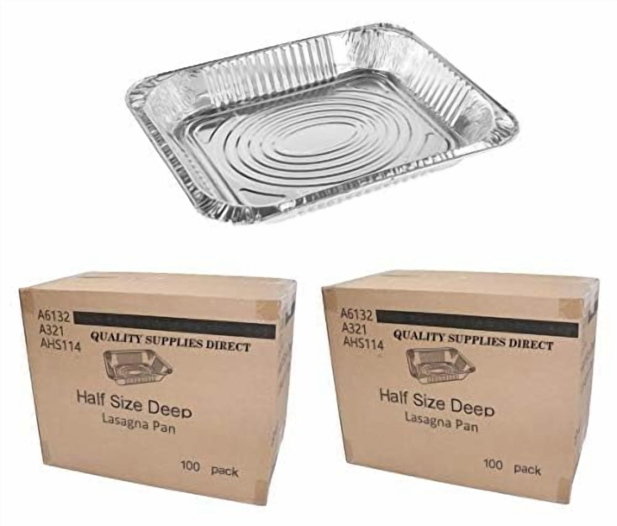 2 case - Aluminum Pans 9 x 13 Disposable Foil Pans 2 Box (100 box) Half ...