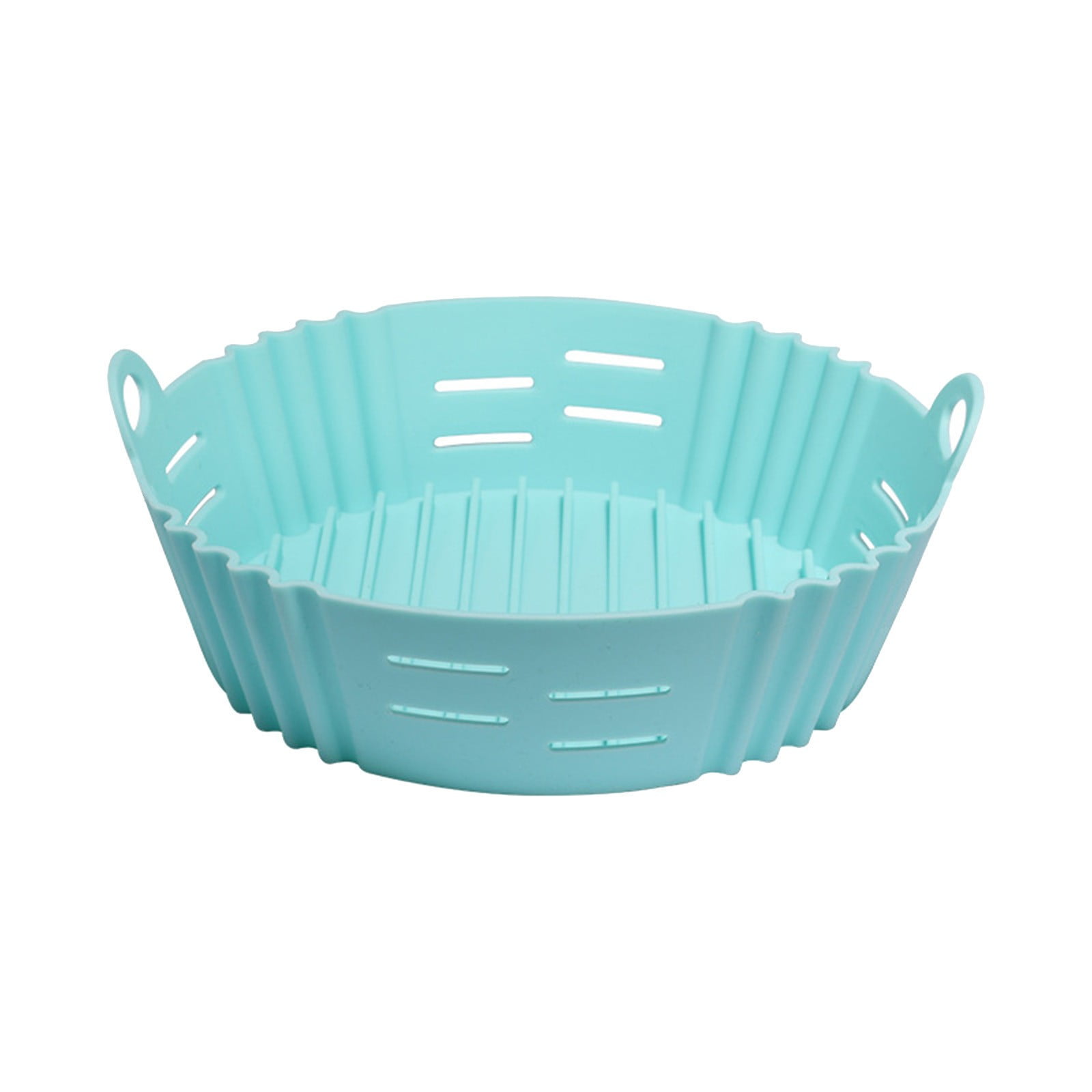 2 circular air fryer silicone baking pans Kitchen Pads Heat Resistant ...