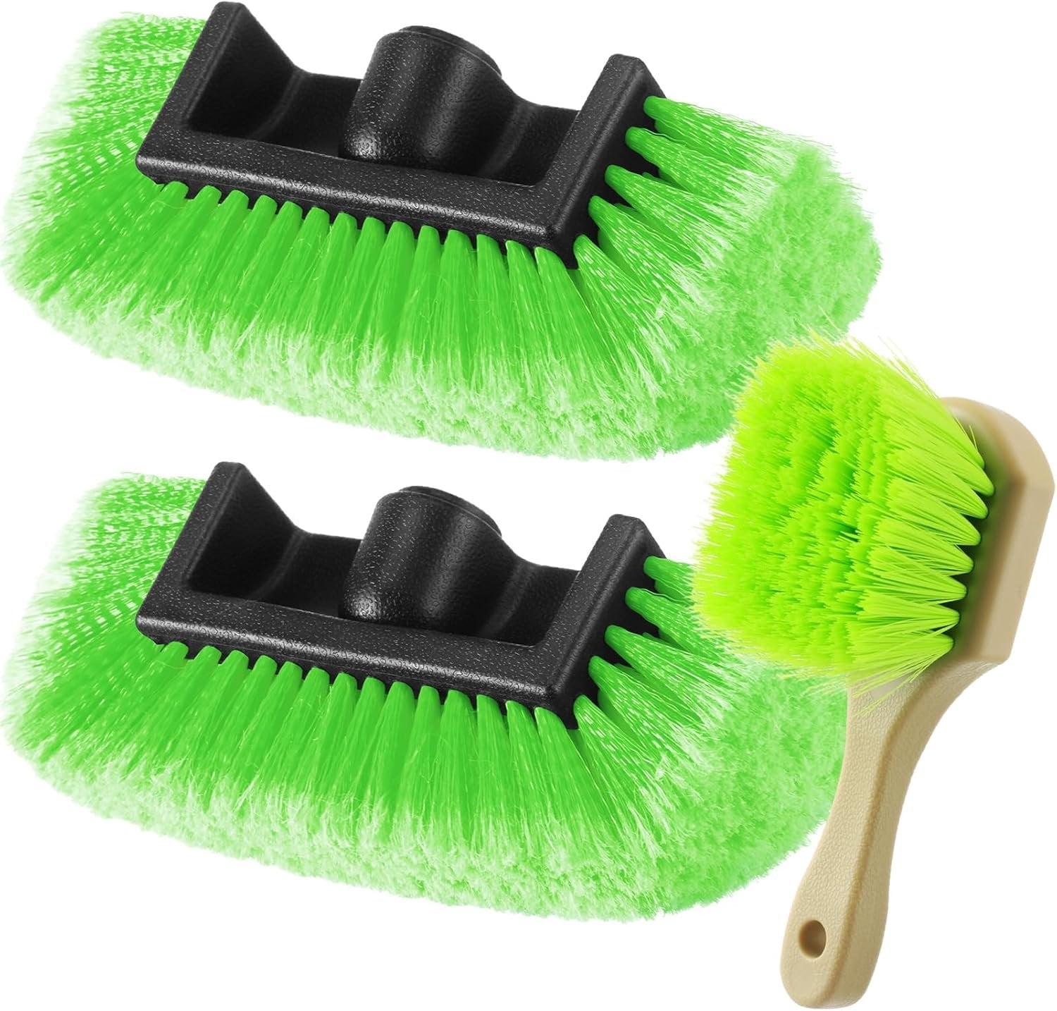 2 count 10 Inch Wash Brush with Soft Detailing Bristle Flow Through ...