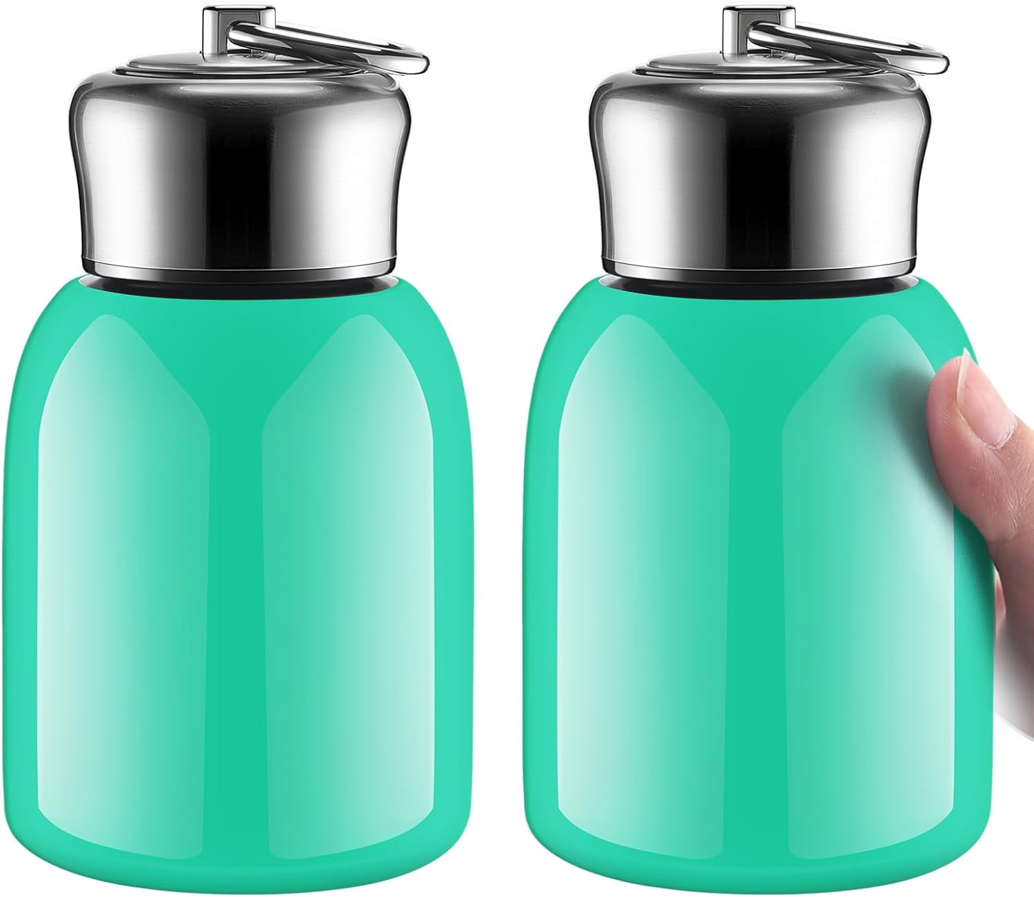 2 count 10oz Mini Water Bottles Stainless Slim Insulated Thermal for ...