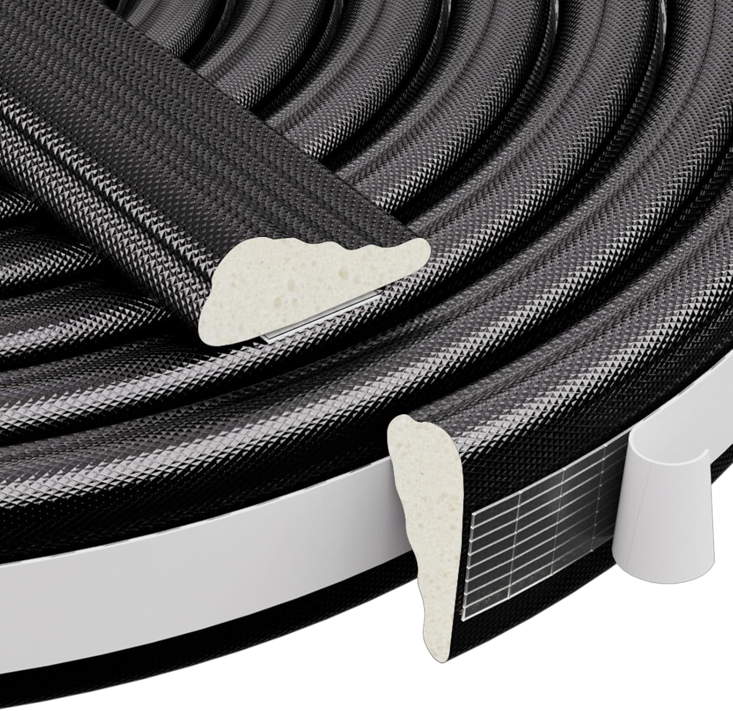 2 count 196" Wedge-Shape Weather Stripping Door Seal,Windows and Doors ...