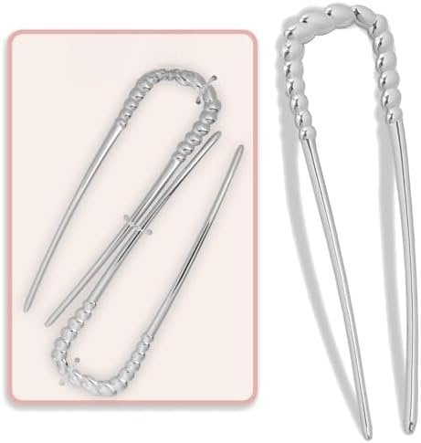 2 count 5.5Inch Hair Pins Large U-Shaped Pins for Women and Girls ...