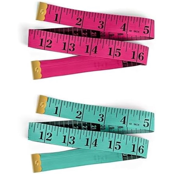 2 count 60-Inch Length and 2CM Width Soft Tape Measure, Fabric Sewing ...