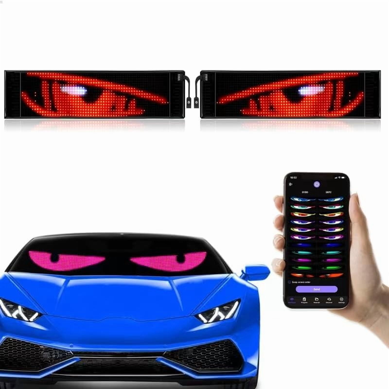 2 count Devil Eyes Light for | Eyes for Windshield | Flexible Scrolling ...