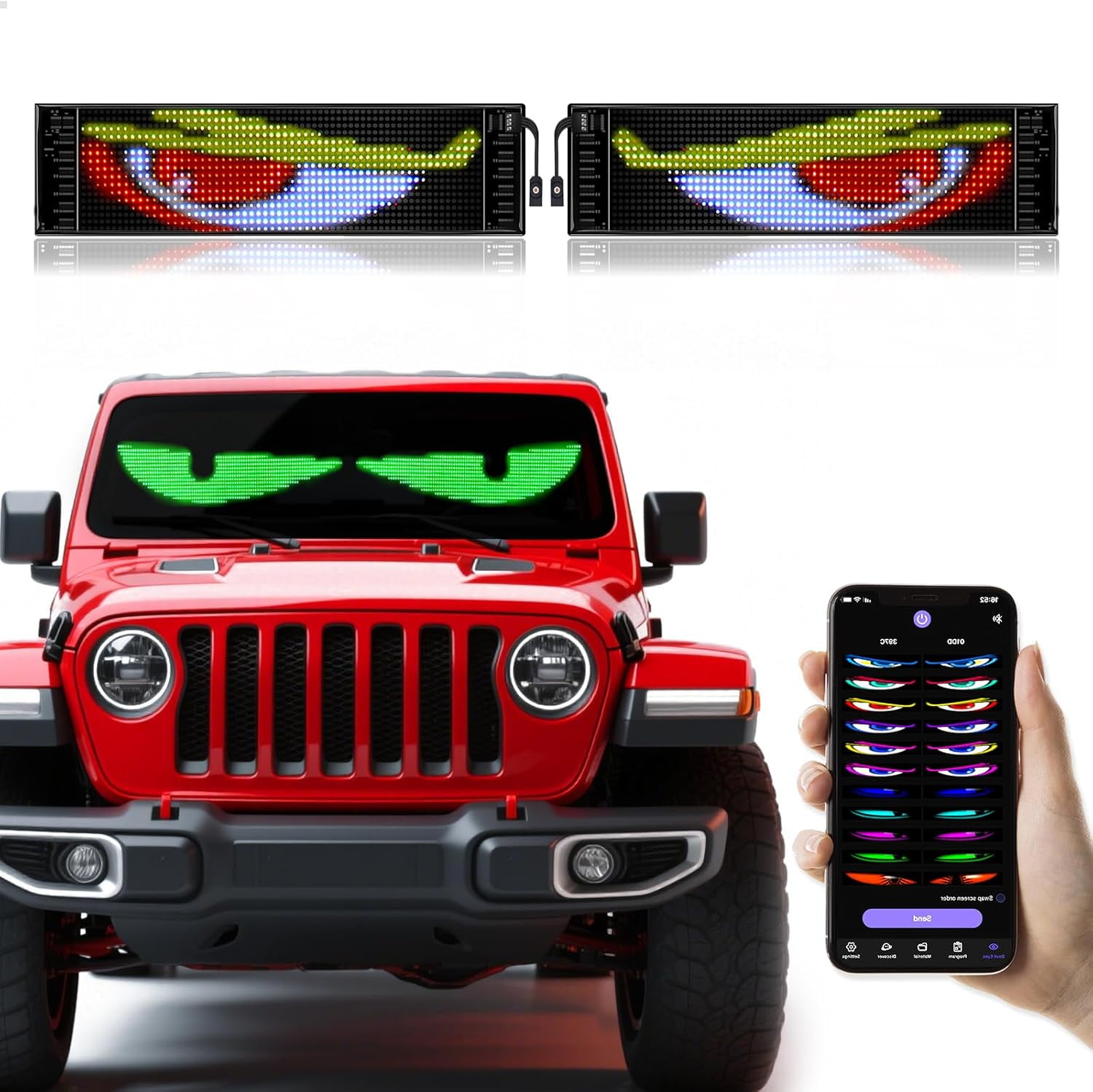 2 count Devil Eyes Light for ,Flexible Scrolling Programmable Signs ...