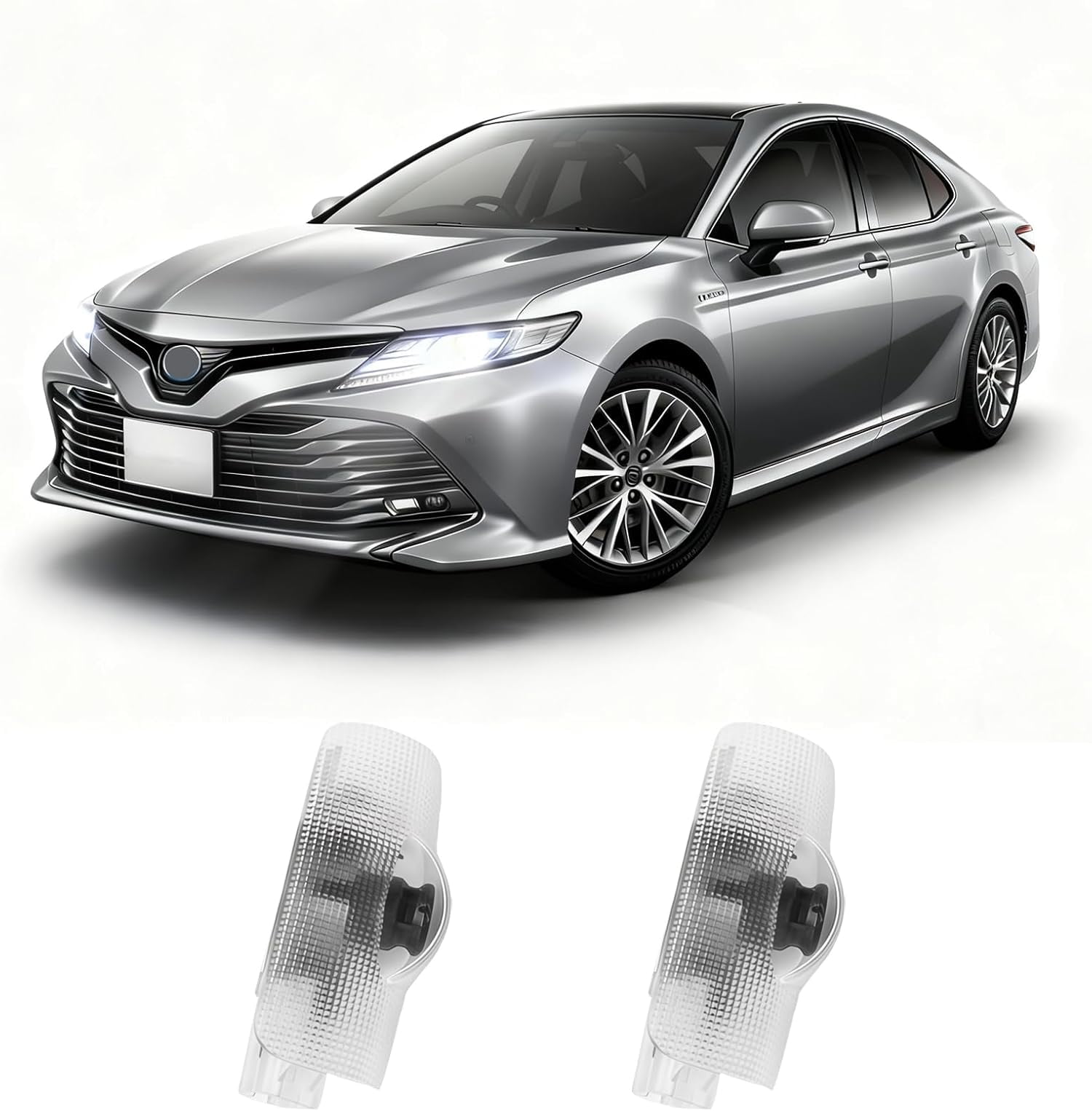 2 count Door Lights Logo Projector Compatible with Highlander/Camry ...