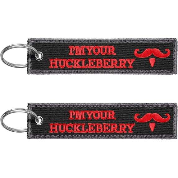 2 count Embroidery Key Ring Accessories, Double Sided Key Tags for ...