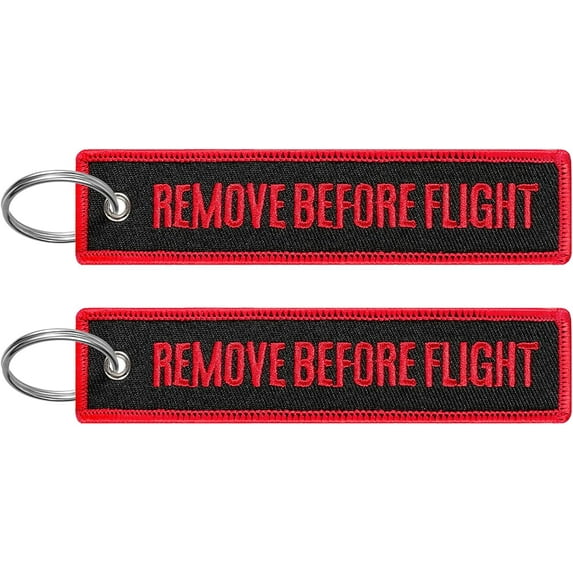 2 count Embroidery Key Ring Accessories, Double Sided Key Tags for ...