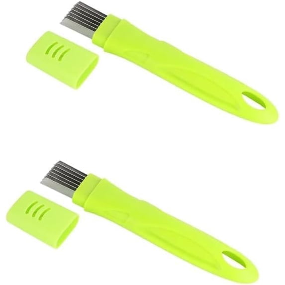 2 count Green Scallion Shred , Stainless Steel Vegetable Onion Scallion ...