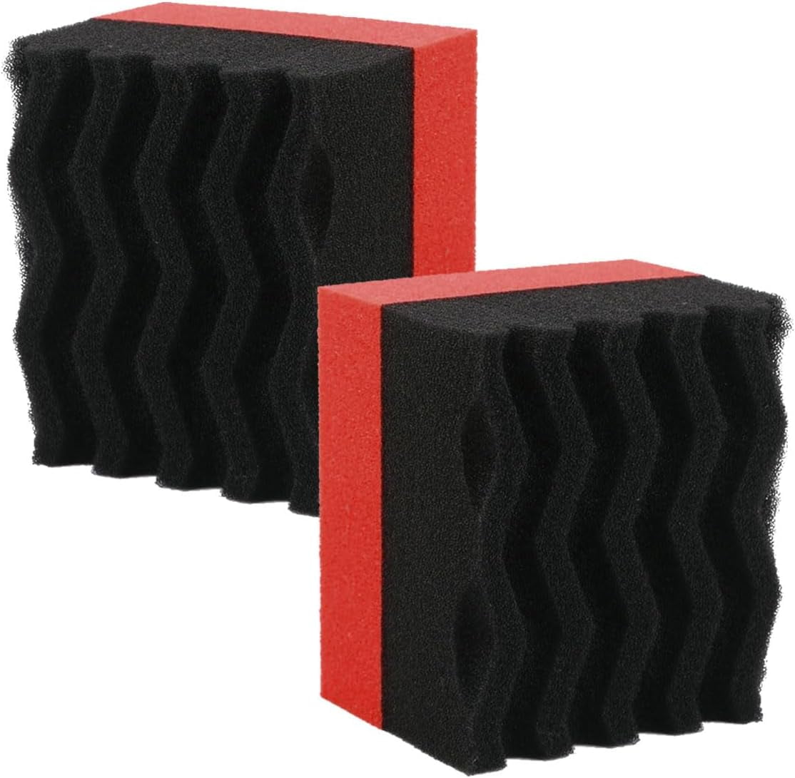 2 count Large Tire Dressing Applicator Pad, Tire Polish Sponge, Wavy ...