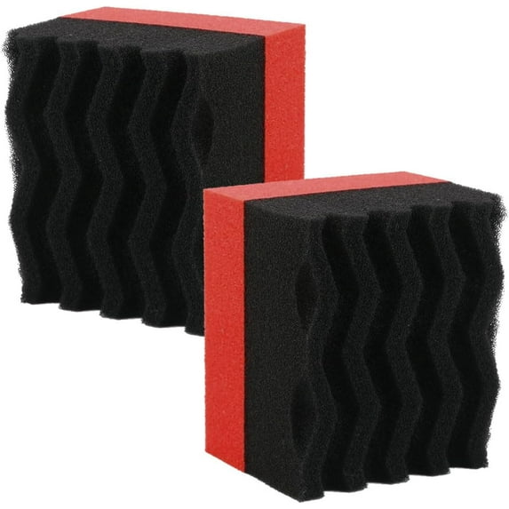 2 count Large Tire Dressing Applicator Pad, Tire Polish Sponge, Wavy ...