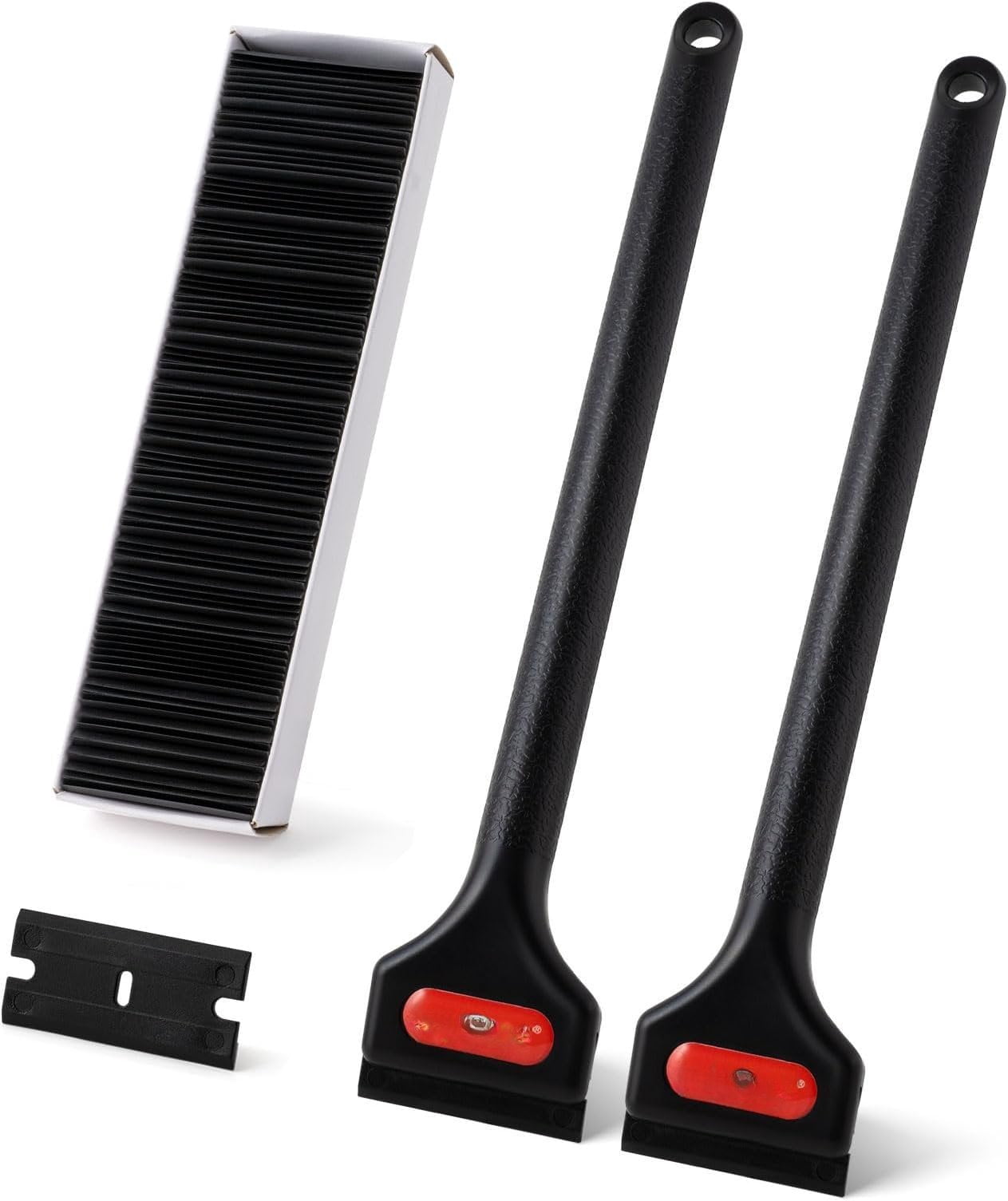2 count Long Handle Plastic Razor Scraper With 100 count Spare ...