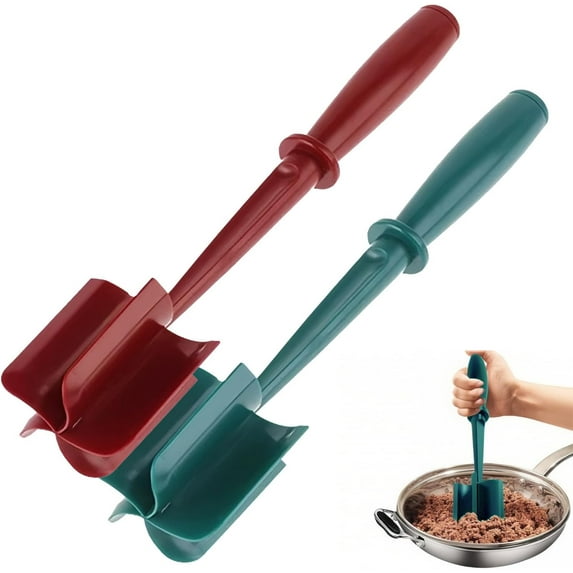 2 count Meat and Masher - Ground Beef Hamburger Smasher, Spatula ...