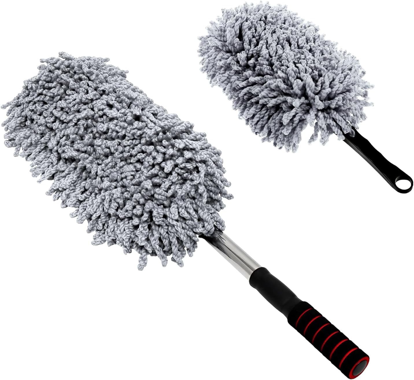 2 count Microfiber Dusters, Scratch Exterior Dust Brust Set with ...