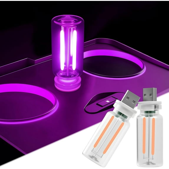 2 count Night Light Bulb, Touch Dimmable Interior Ambient Lights ...