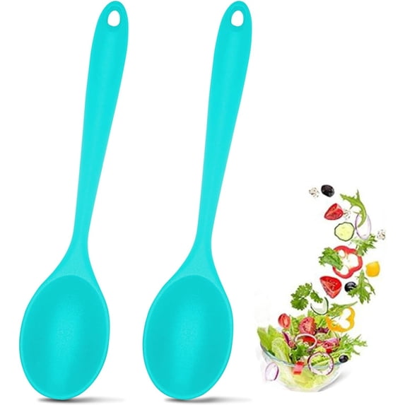 2 count Nonstick Mixing Spoon,10.6Inch Spoons for Cooking Heat ...