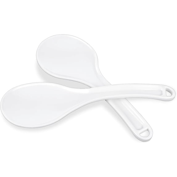 2 count Rice Paddle Spoon, 7.87 Inch Non-Stick Plastic Rice Cooker ...