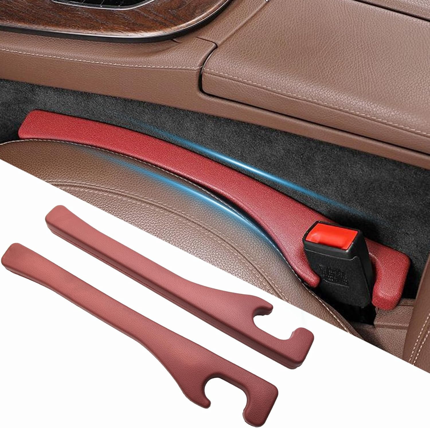 2 count Seat Gap Filler Set,Seat Gap Organizer, No Drop Seat Guard ...