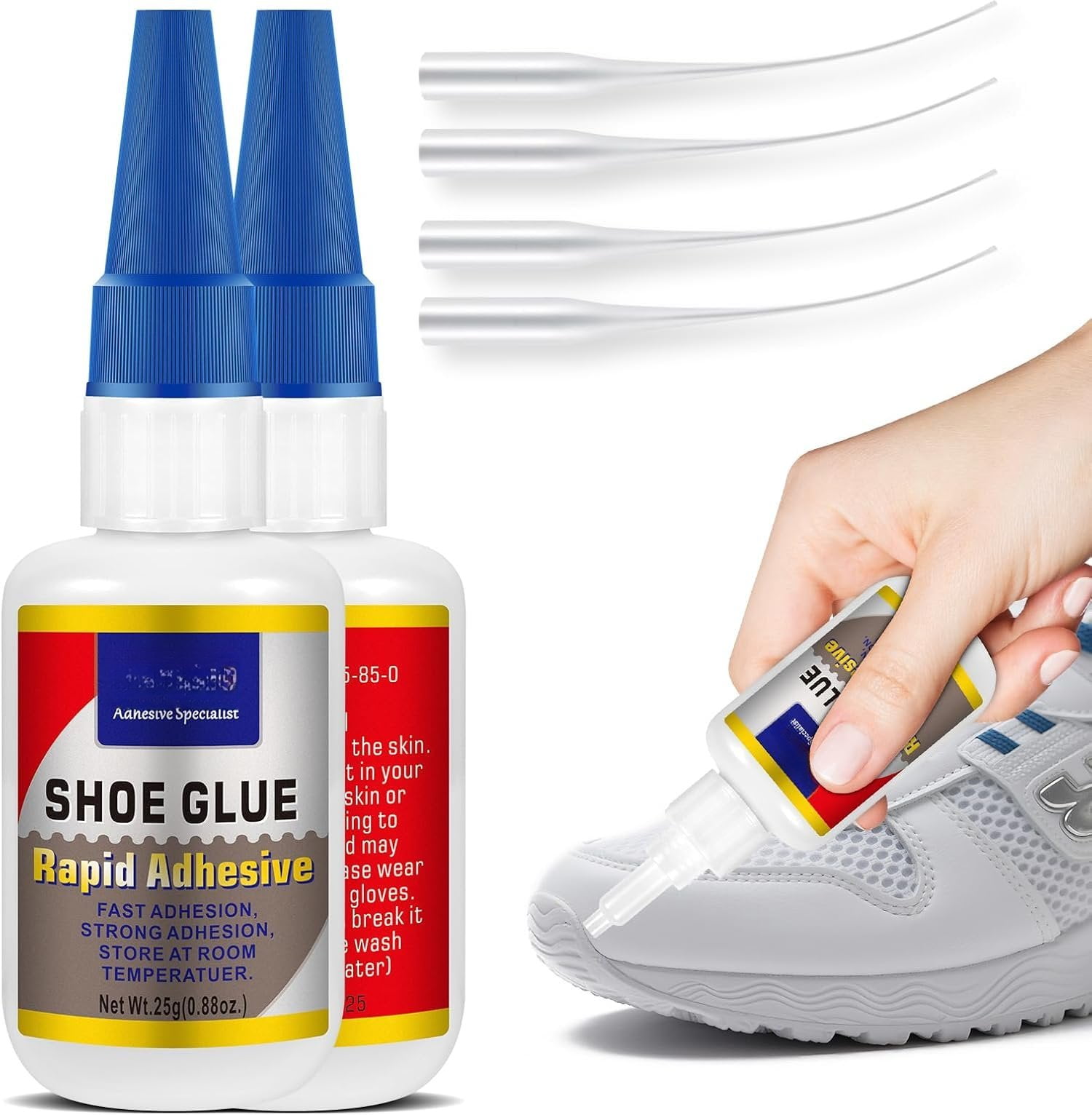 2 count Shoe Glue, Drying Clear Shoe Glue for Sole Repair, , Heat ...