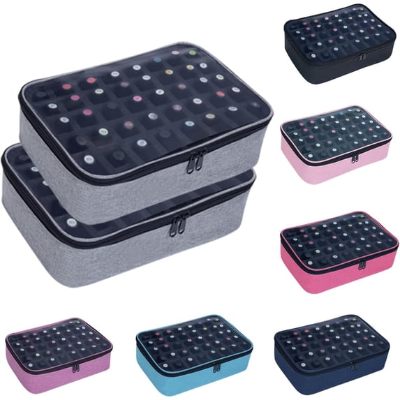 2 count Small Clear Polish Organizer 80 bottles(15ml-0.5fl.oz) Polish ...