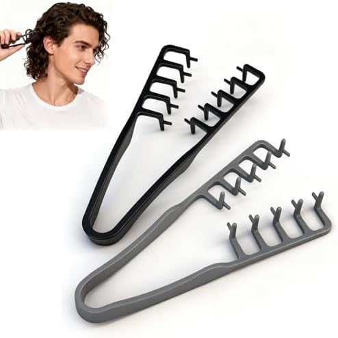 2 count Texture Comb, Voluminous Wide-Toothed Hair Comb, Apparatus Lift ...
