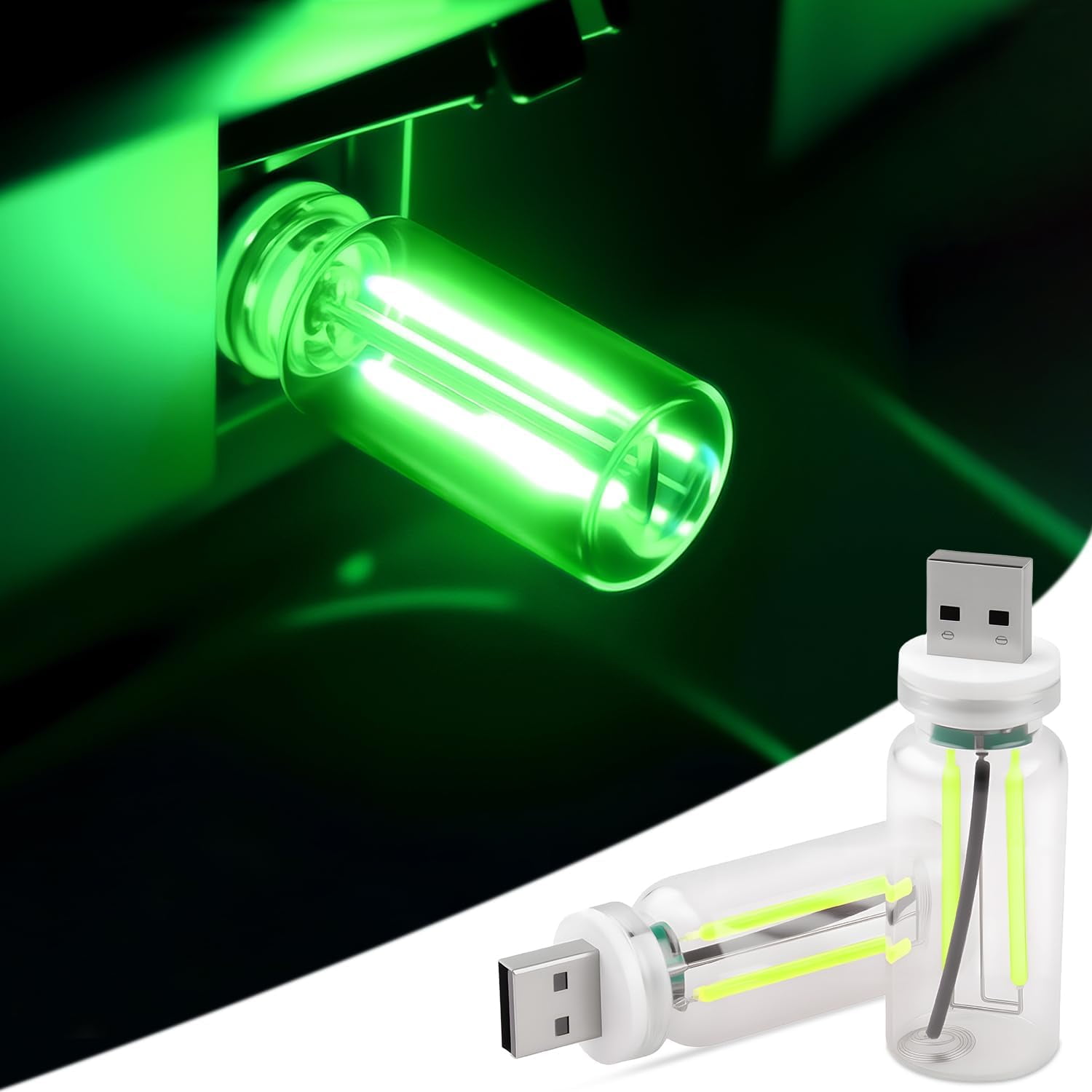 2 count USB Lights for , Touch Dimmable Retro Lamp Interior LED Ambient ...