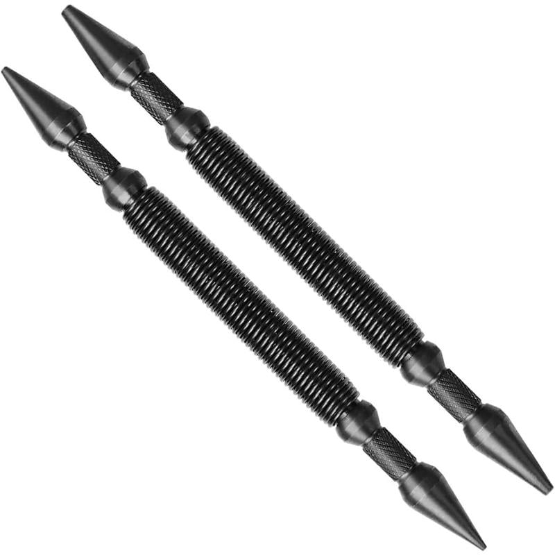 2-counts Nail Setter Dual Head, Spring Loaded Center Hole Punch, Hand ...