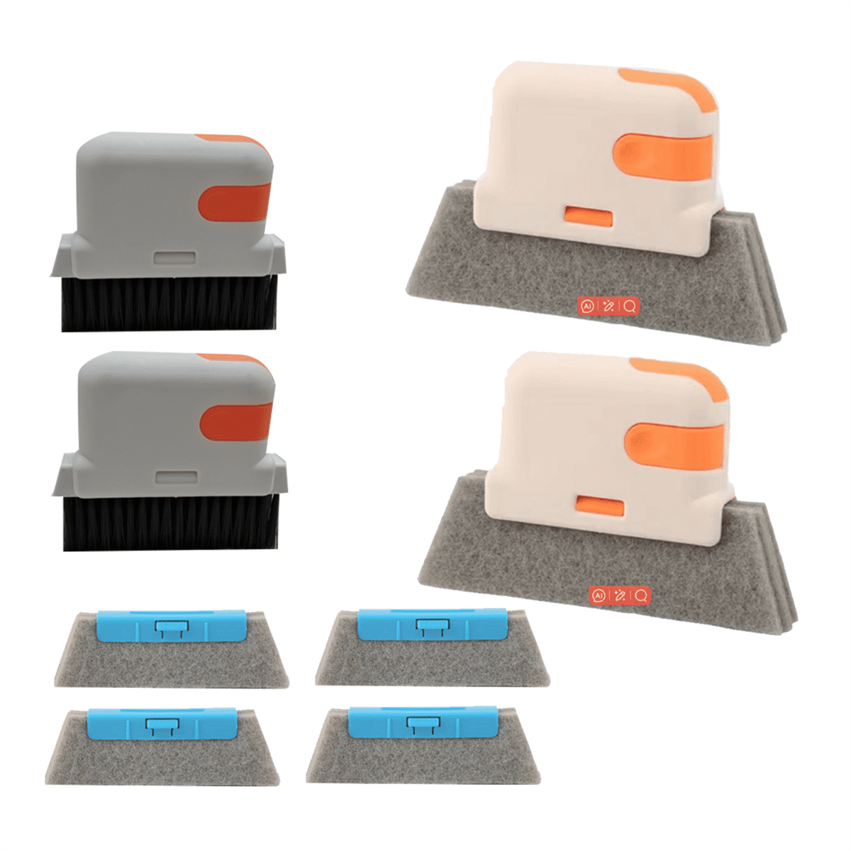 2 * crevice brushes 2 * sponge brushes 4 * replacement sponge brush ...